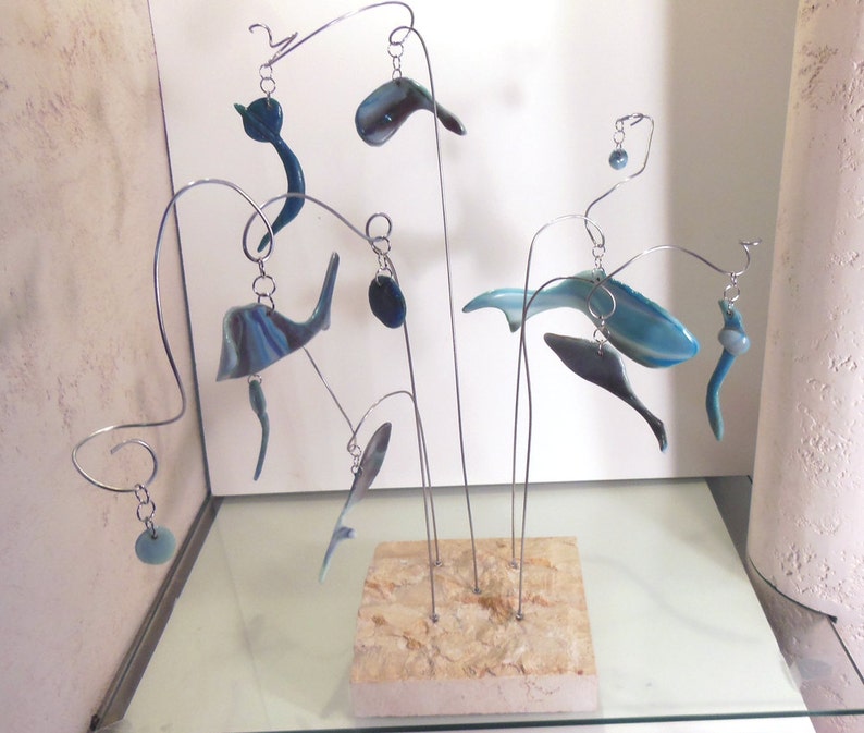 Flying Fish Glass Mobile - Etsy