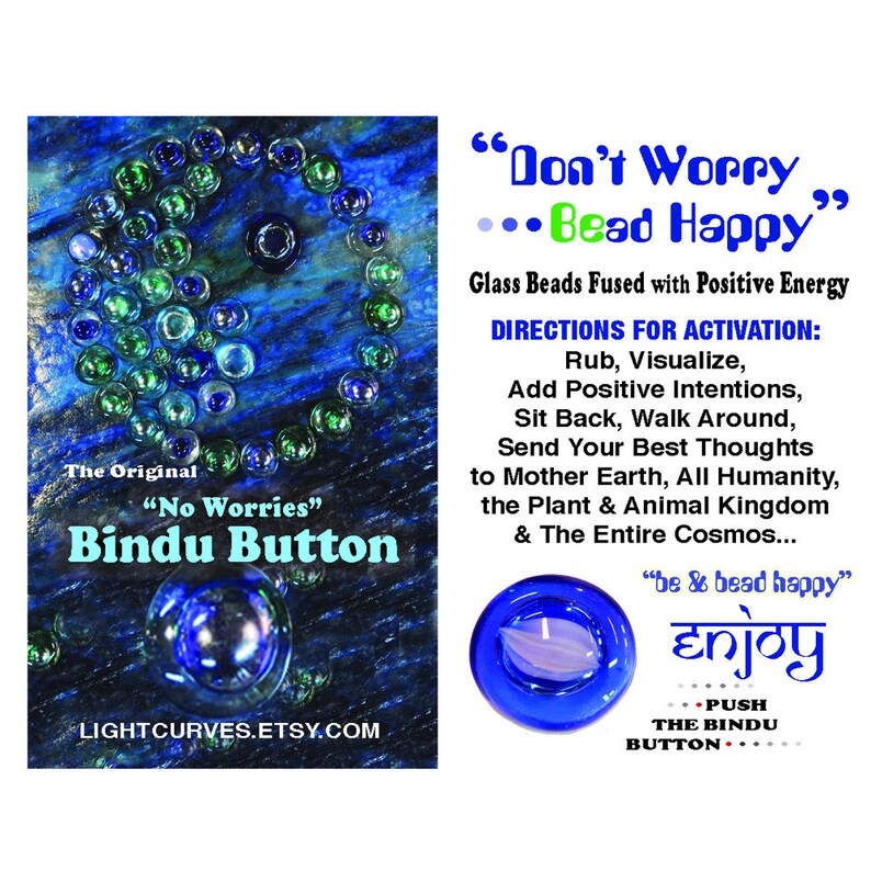 9 "bead Happy" Bindu Buttons - Etsy