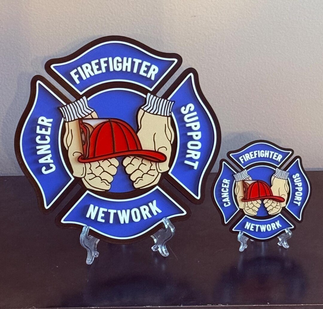 Firefighter Cancer Support Network 3D Embossed Display Plaque First ...
