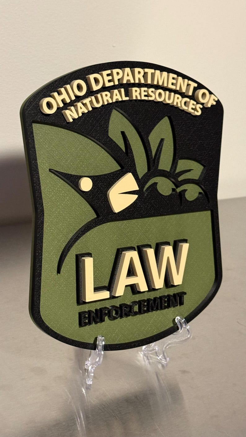 ODNR Law Enforcement 3D Plaque - Ohio First Responder Wall Art - Etsy