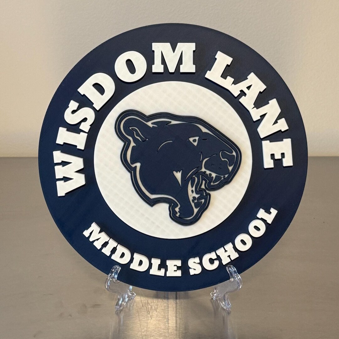 Wisdom Lane Middle School 3D Plaque Wall Art Levittown Public Schools ...