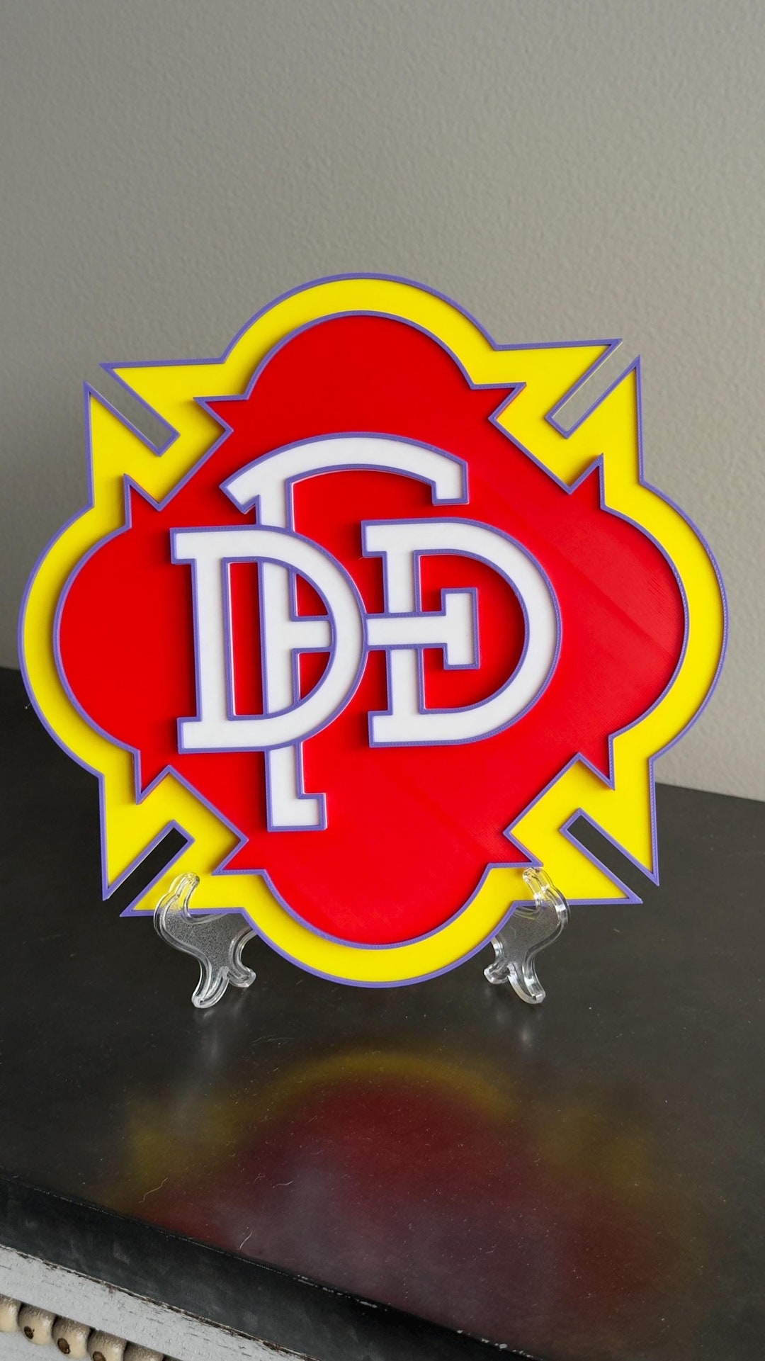 Dallas Rescue Fire Department Wall Sign Patch Replica Plaque Gift Thin ...