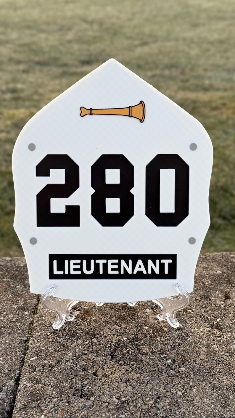 FDNY Fire Helmet Shield: 3D Lieutenant & Captain Display Plaque - Etsy