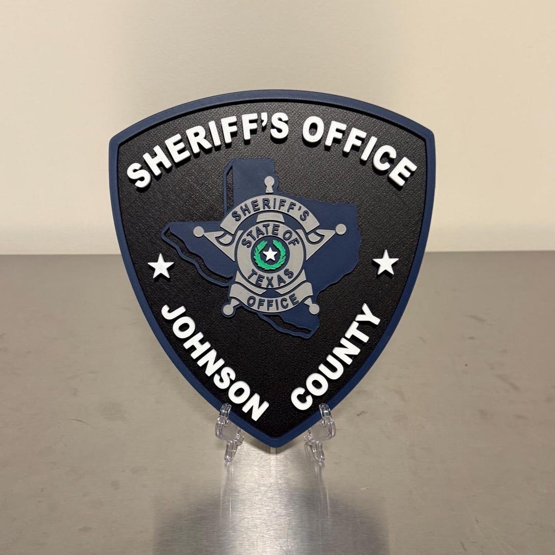 Johnson County Sheriff Texas 3D Display Plaque TX Wall Art - Etsy