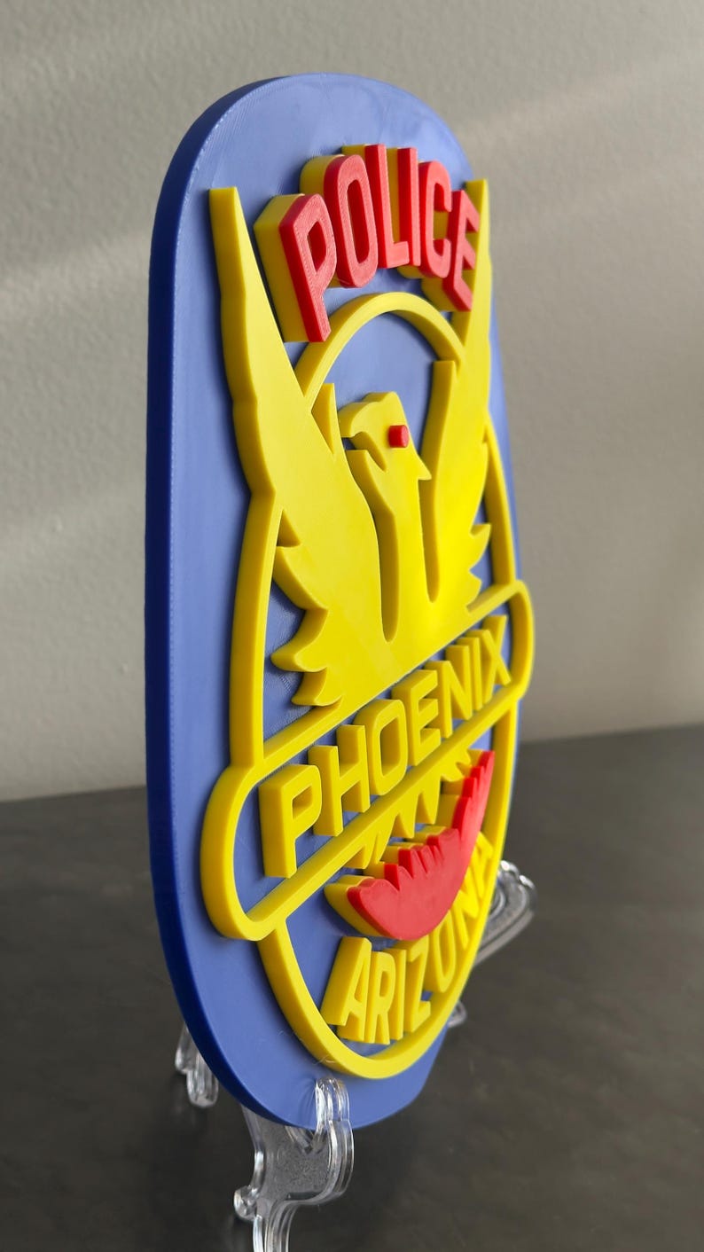 Phoenix Arizona Police Department 3D Embossed Plaque: First Responder ...