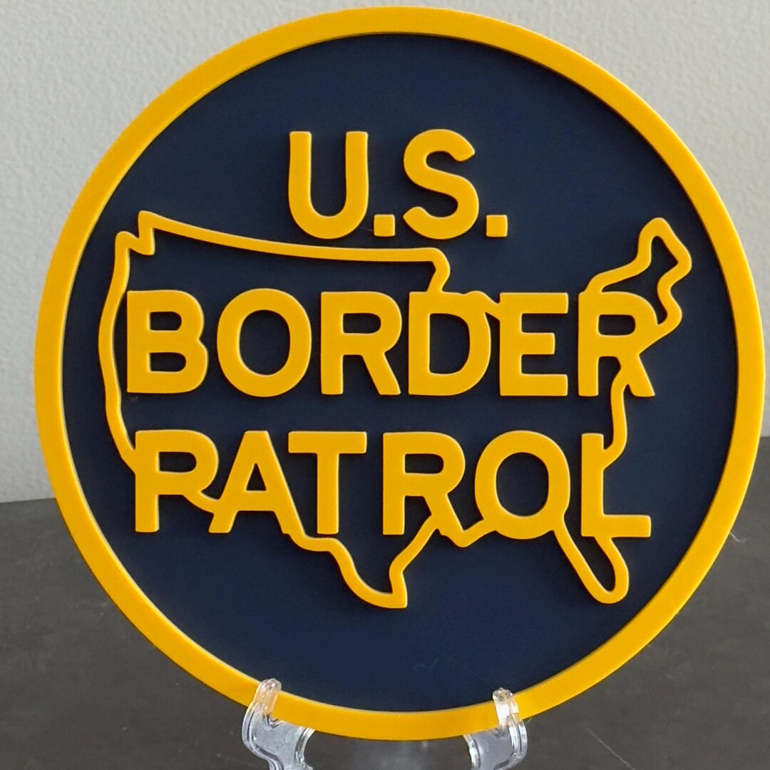 US Border Patrol 3D Embossed Plaque: First Responder Wall Decor ...