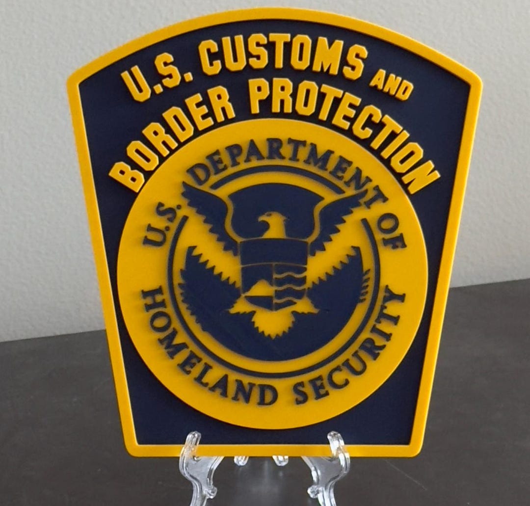 US Customs and Border Protection 3D Embossed Plaque: First Responder ...