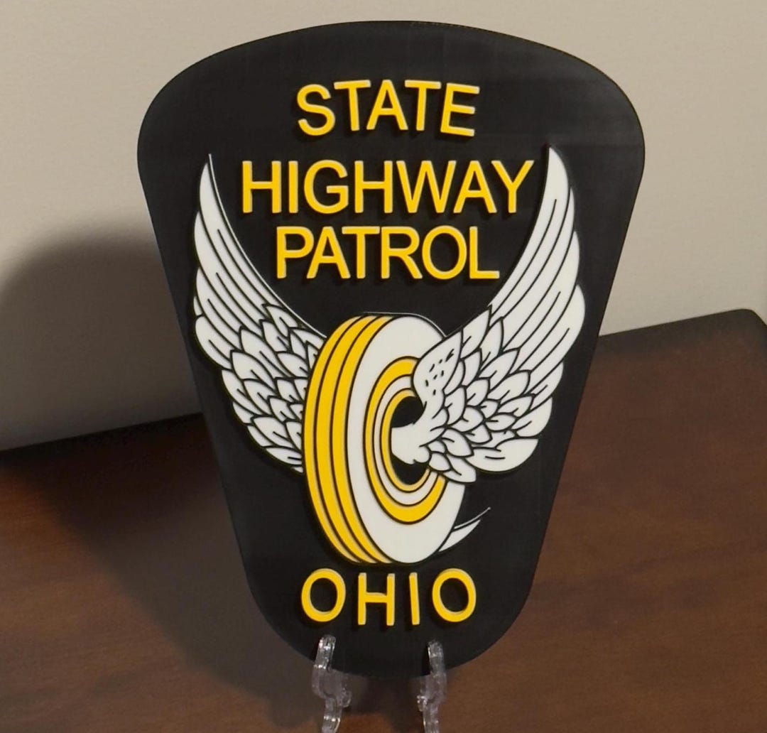 Ohio Highway Patrol 3D Plaque: First Responder Wall Art Police Gift - Etsy