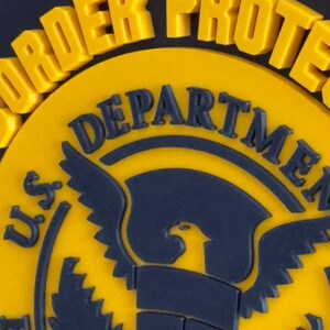 US Customs and Border Protection 3D Embossed Plaque: First Responder ...