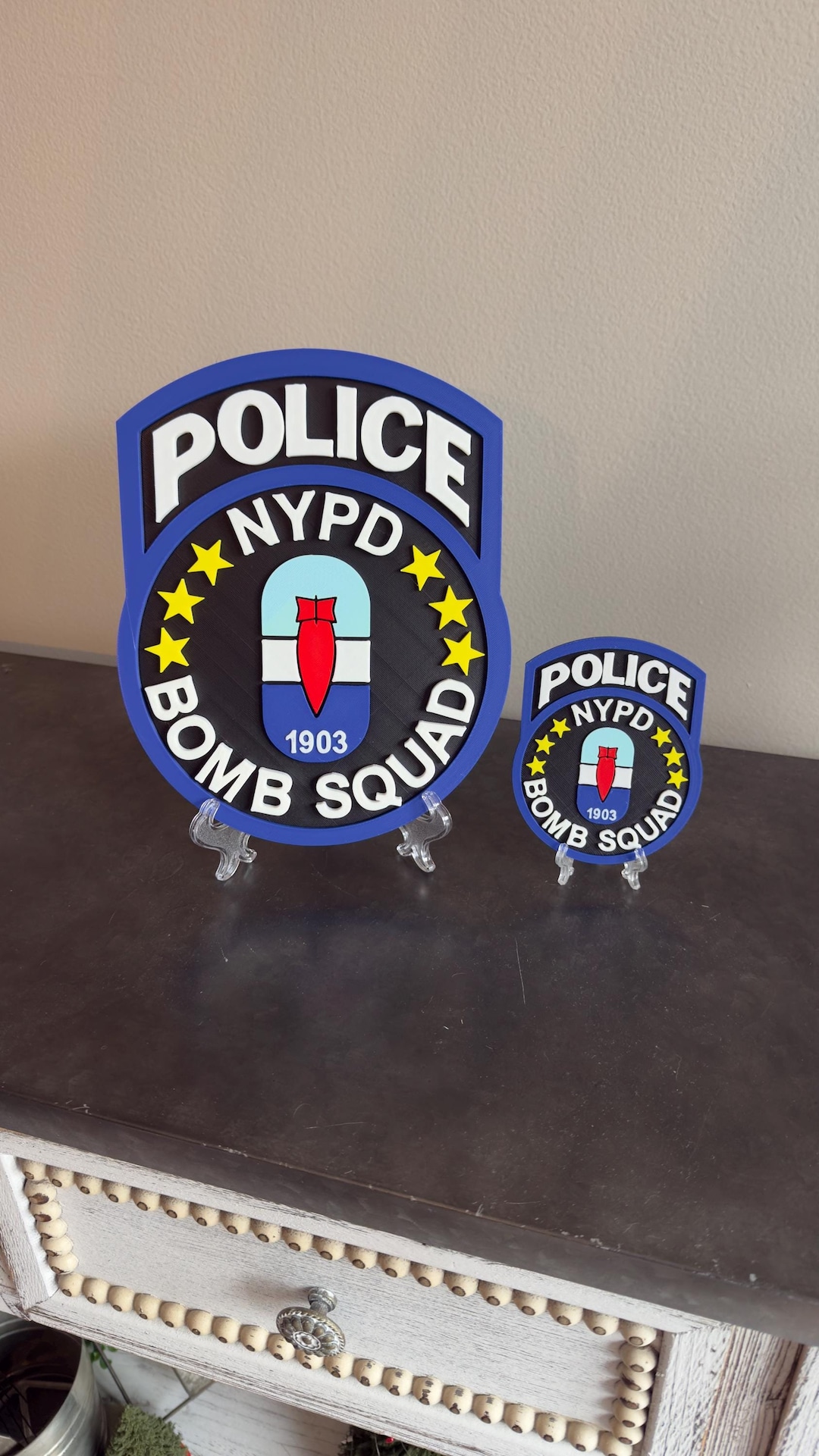 NYPD Bomb Squad 3D Embossed Display Plaque: First Responder Wall Art - Etsy