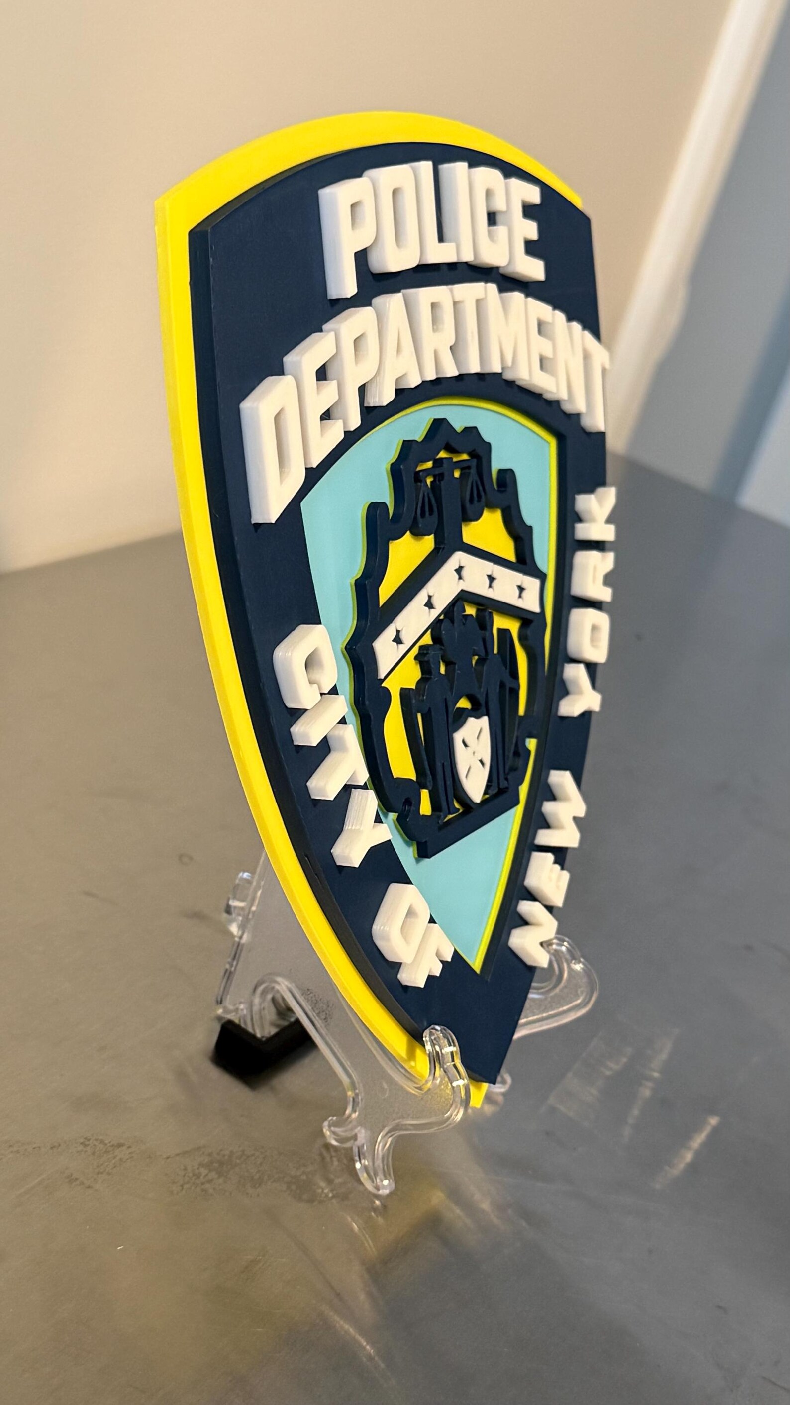 NYPD 3D Embossed Display Plaque: NYC Police Department Wall Art - Etsy