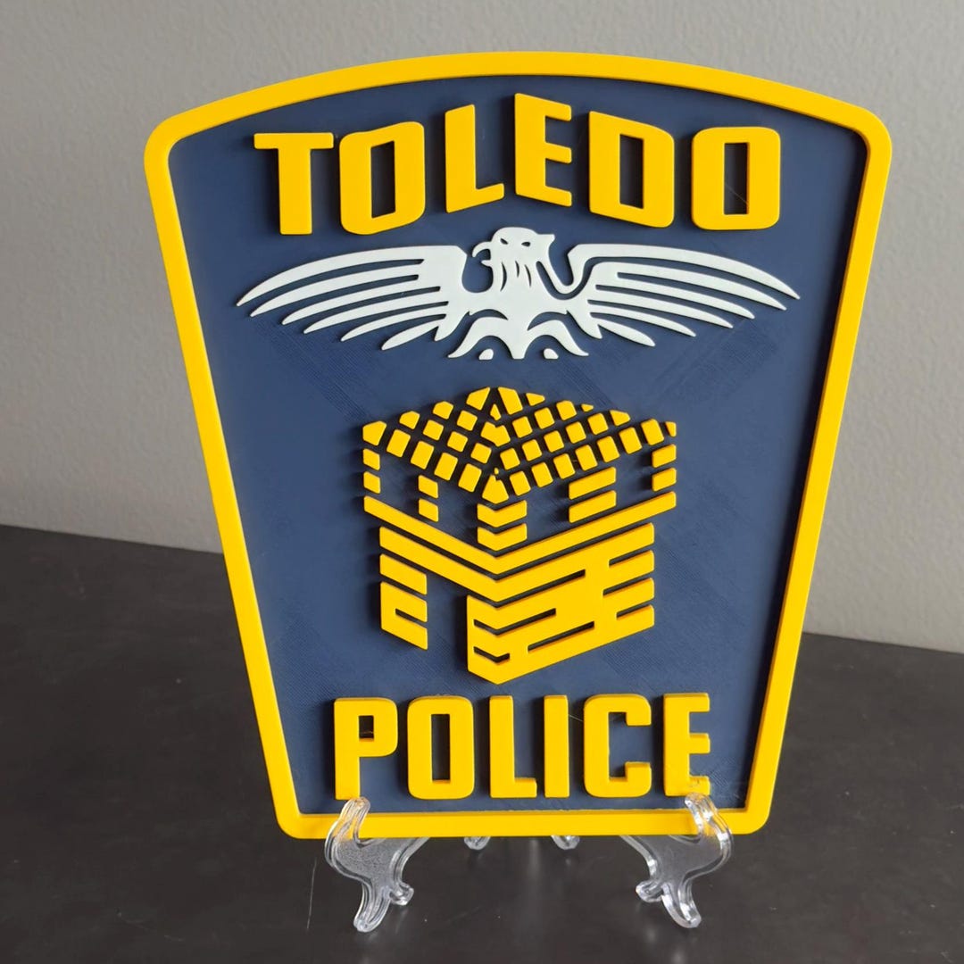 Toledo Police Department Logo 3D Embossed Display Plaque First ...
