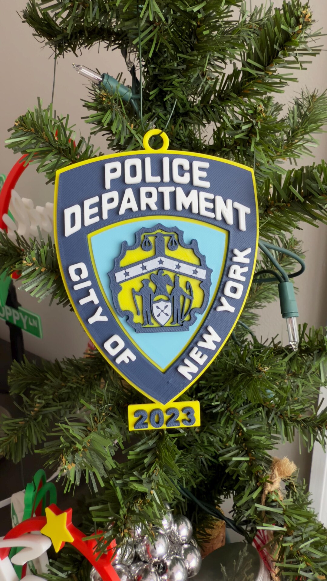 Christmas Ornament NYPD 3D Replica Display Patch QTY 3 - Etsy