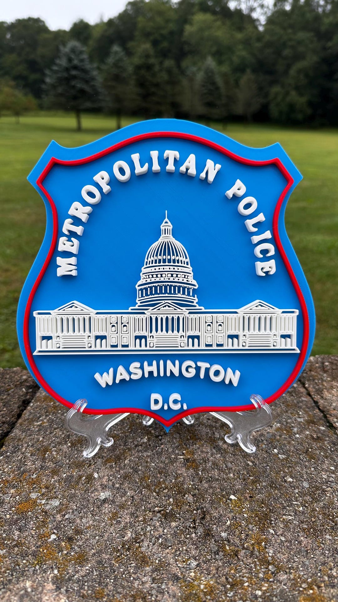 DC Metropolitan Police Logo 3D Embossed Plaque: First Responder Wall ...
