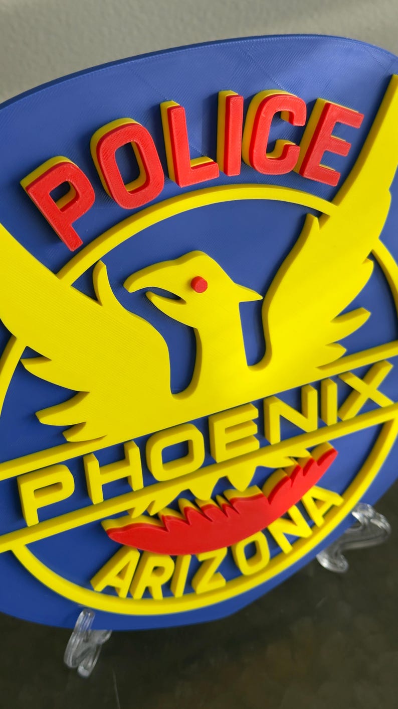 Phoenix Arizona Police Department 3D Embossed Plaque: First Responder ...