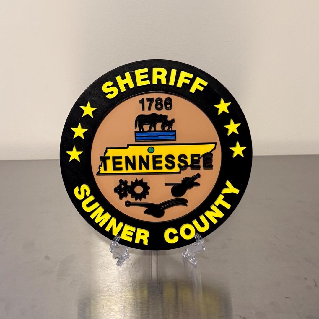 Sumner County Sheriff 3D Plaque - Tennessee First Responder Wall Art - Etsy