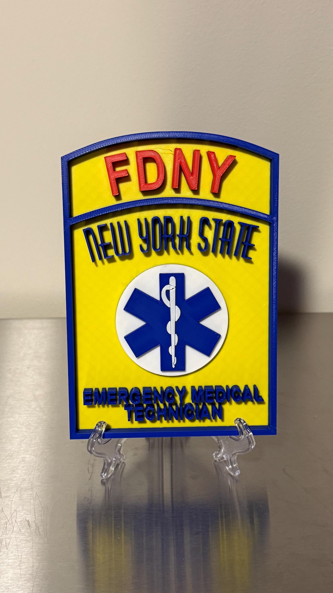 FDNY EMT Display Plaque First Responder Wall Decor EMS Gift - Etsy