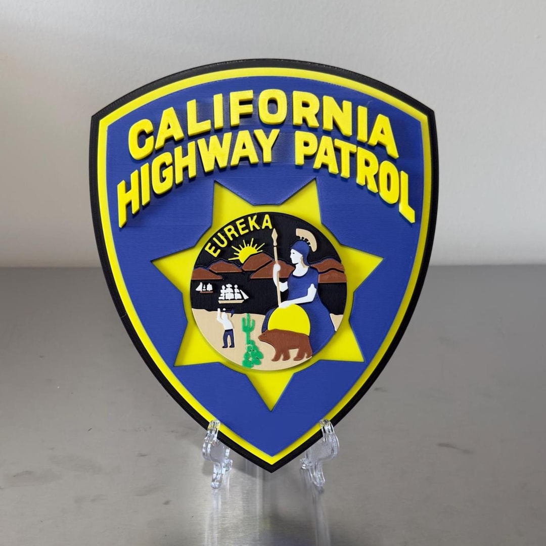 California Highway Patrol CHP 3D Embossed Display Plaque First ...