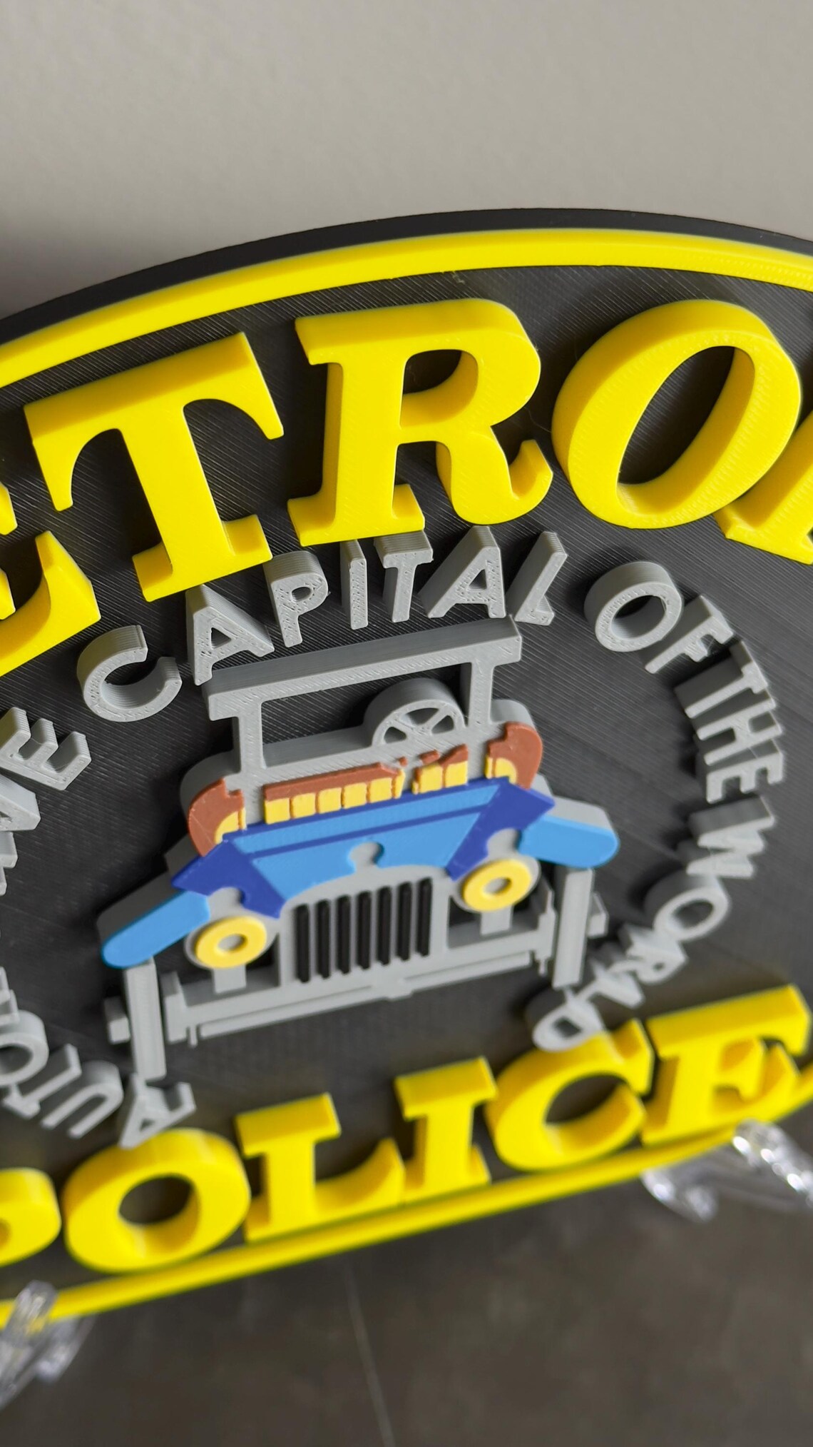 Detroit Police Department 3D Embossed Plaque: First Responder Wall Art ...