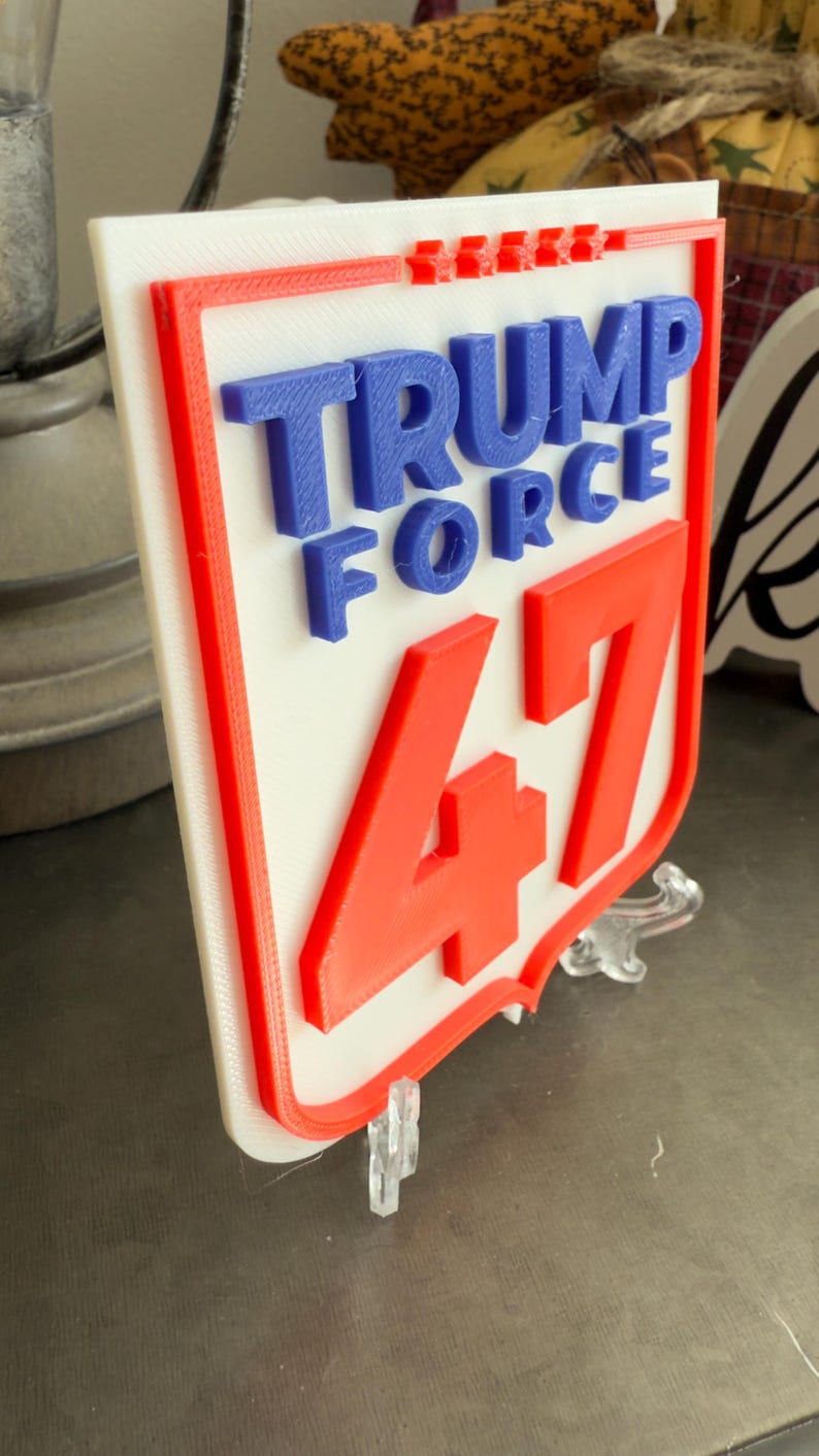Trump Force 47 3D Display Replica Patches - Etsy