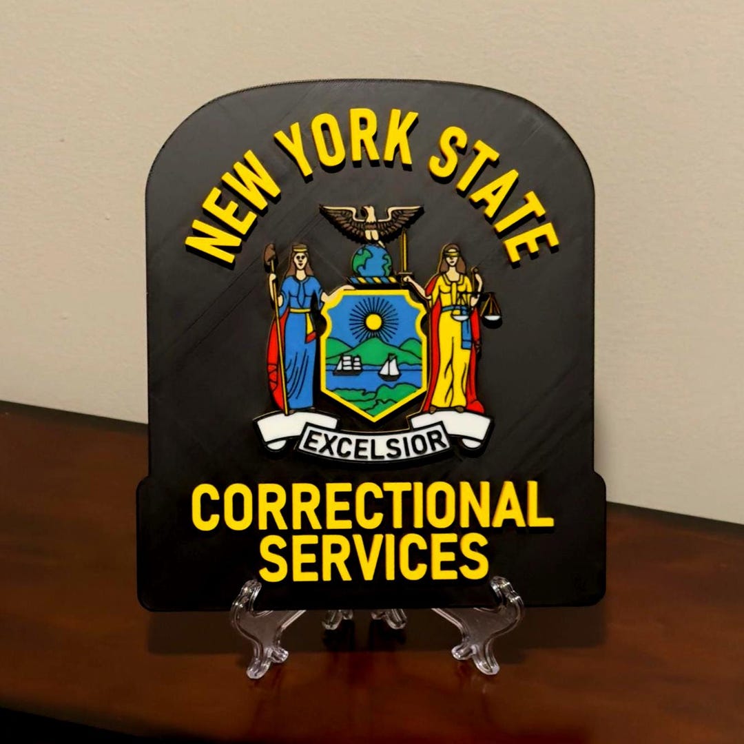 NYS Correctional Officer 3D Plaque Embossed First Responder Wall Art ...