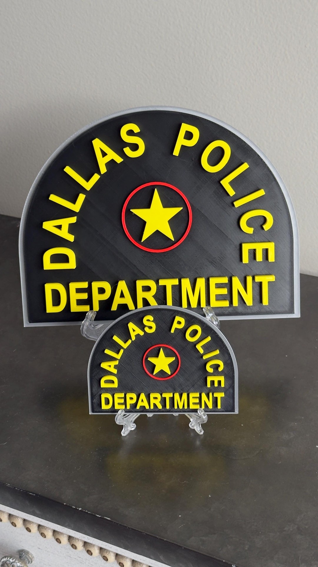 Dallas Police Department Logo 3D Embossed Display Plaque First ...