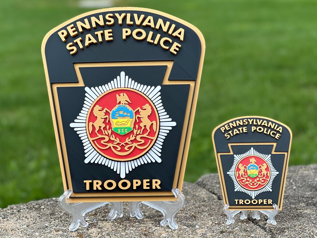 Pennsylvania State Police Trooper PSP 3D Embossed Display Plaque PA - Etsy