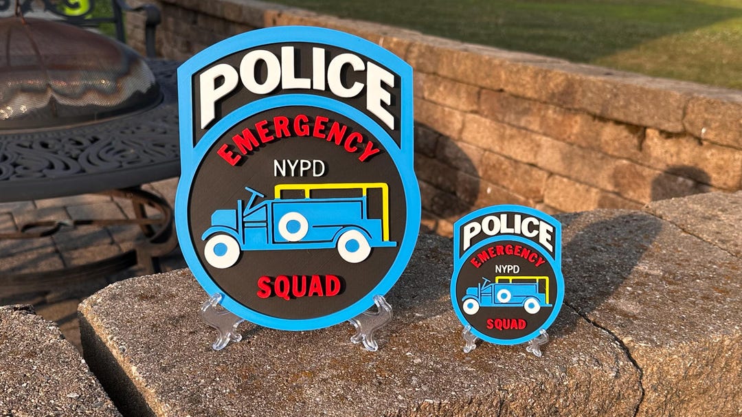 NYPD ESU SOD Nyc Police Department Logo 3D Embossed Display Plaque ...