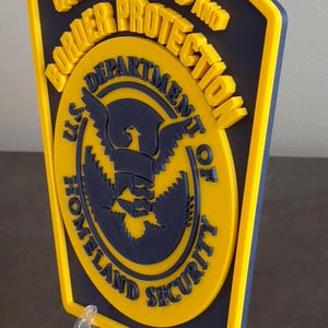 US Customs and Border Protection 3D Embossed Plaque: First Responder ...