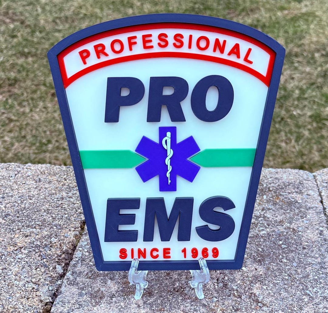 Pro EMS 3D Embossed Display Plaque First Responder Wall Art MA - Etsy