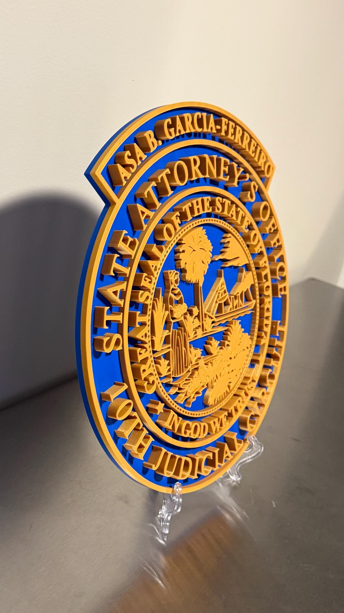Florida State Attorney's Office 3D Embossed Display Plaque Wall Art FL ...