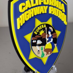CHP 3D Plaque | California Highway Patrol, First Responder Gift ...