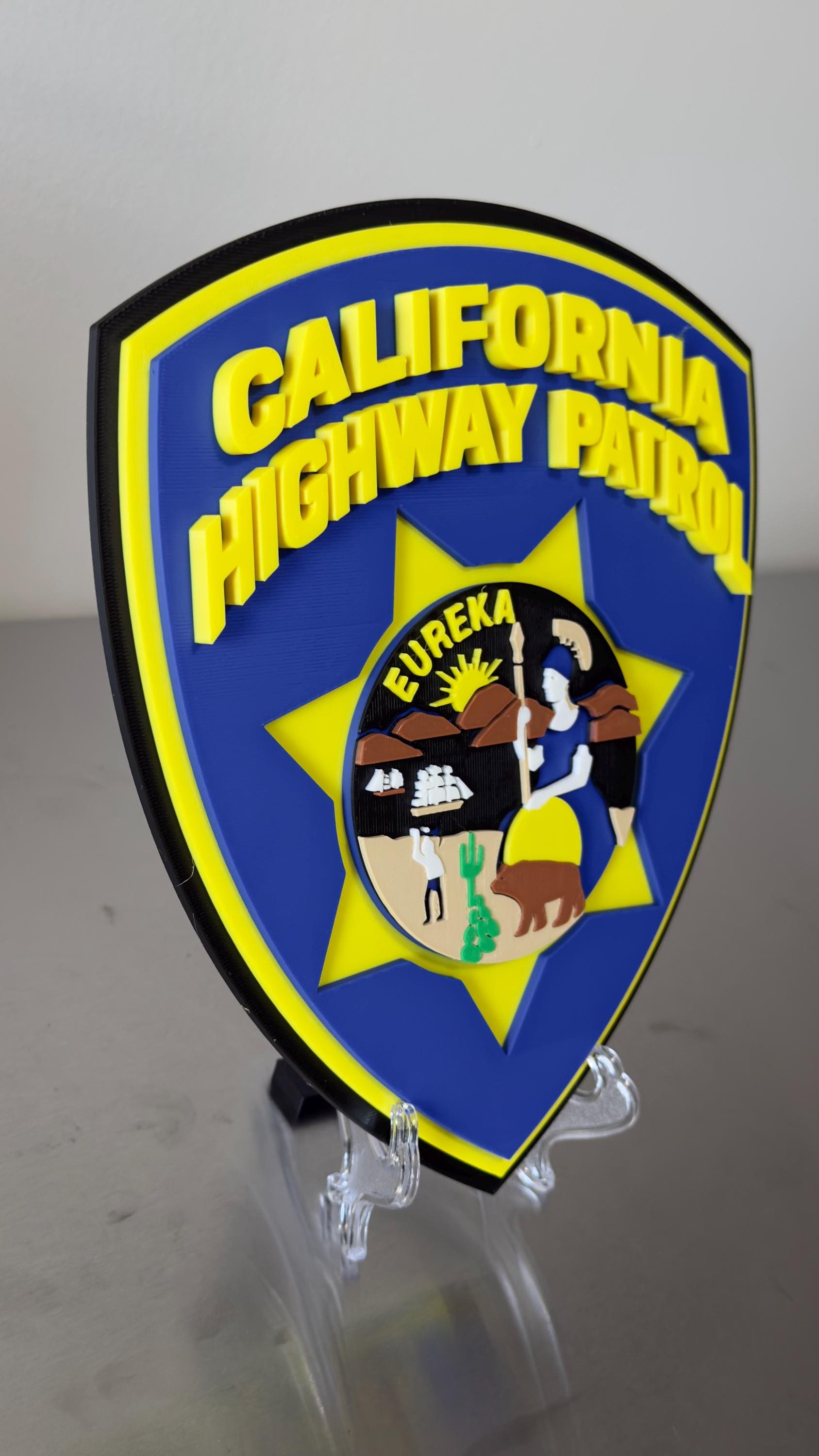California Highway Patrol CHP 3D Embossed Display Plaque First ...