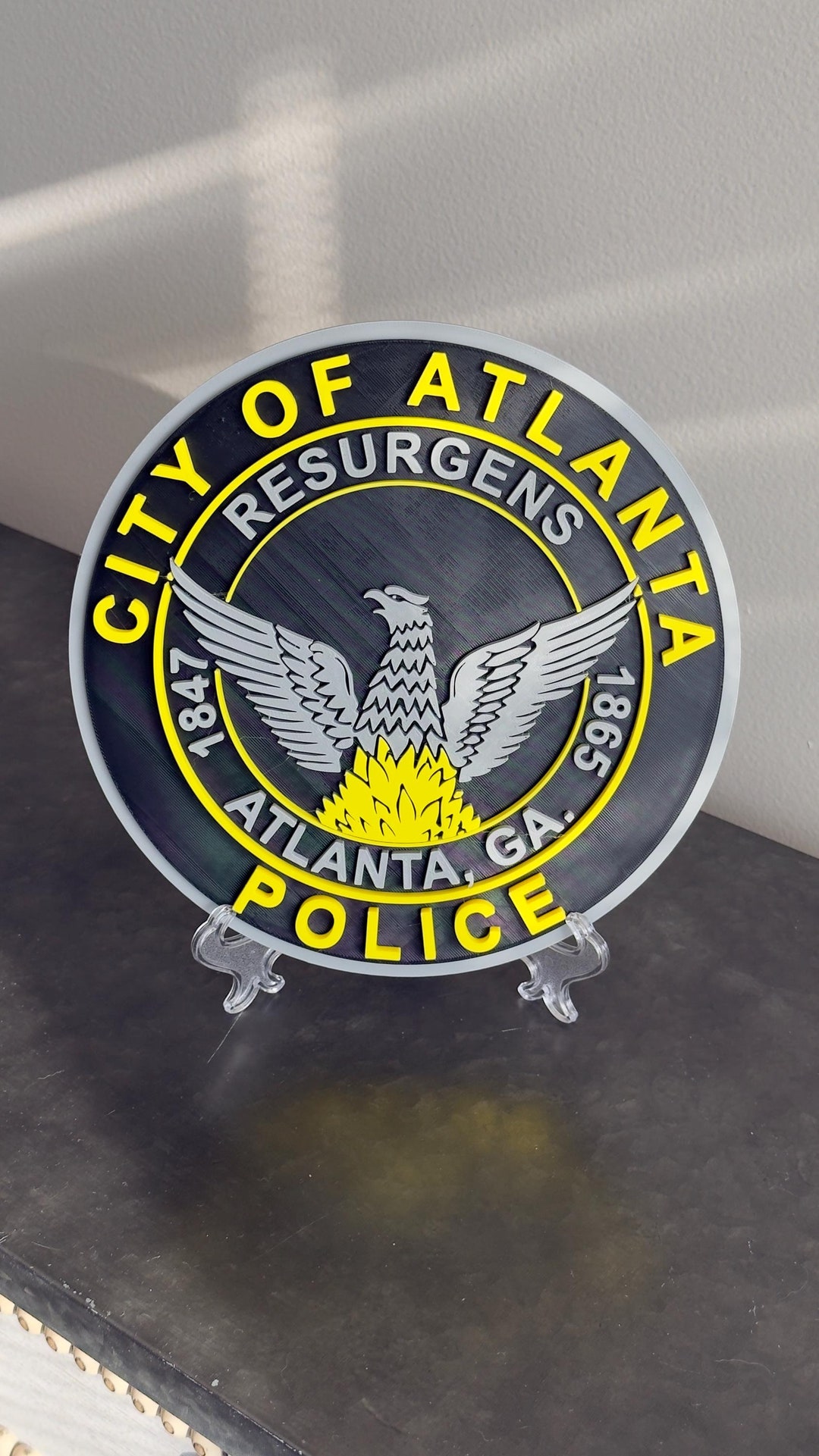 City of Atlanta Police Georgia Police 3D Display Police Patch Embossed ...