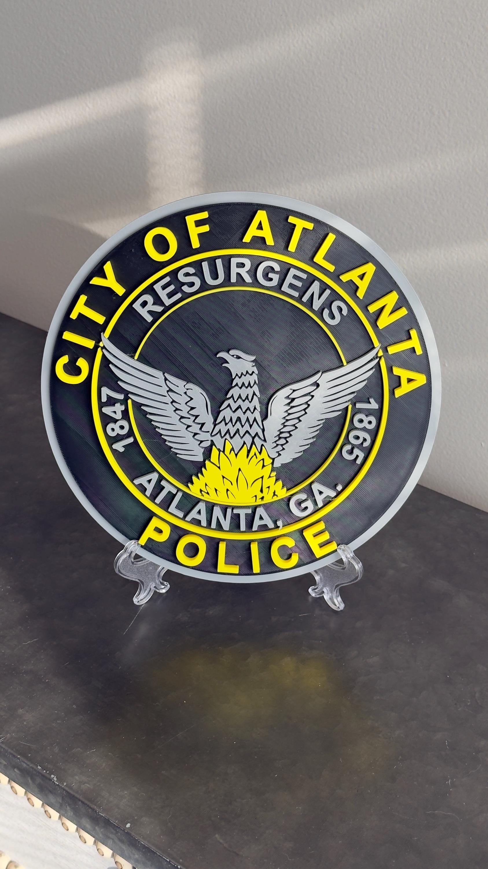 Atlanta Georgia Police Department Logo 3D Embossed Plaque - Etsy