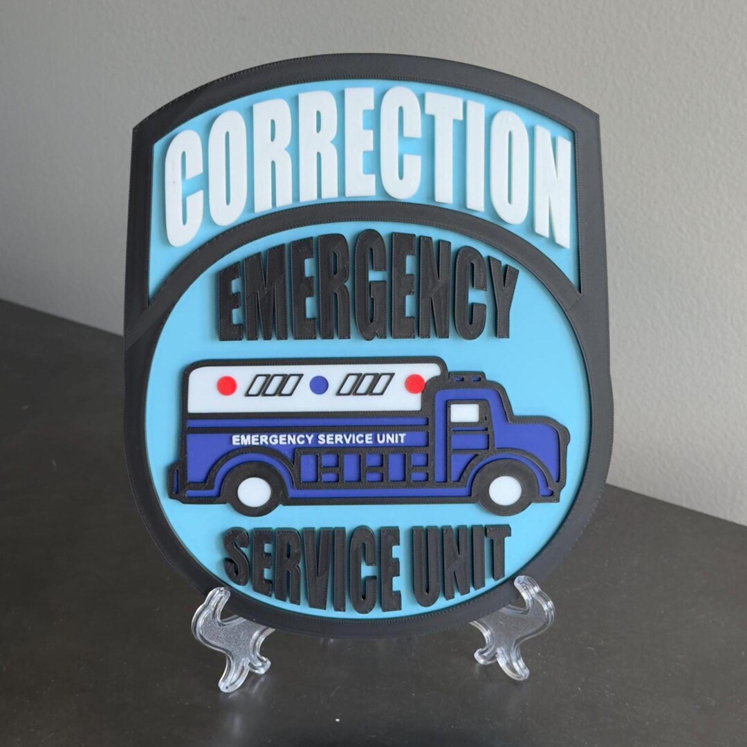 NYC DOC Emergency Service 3D Plaque: First Responder Gift - Etsy