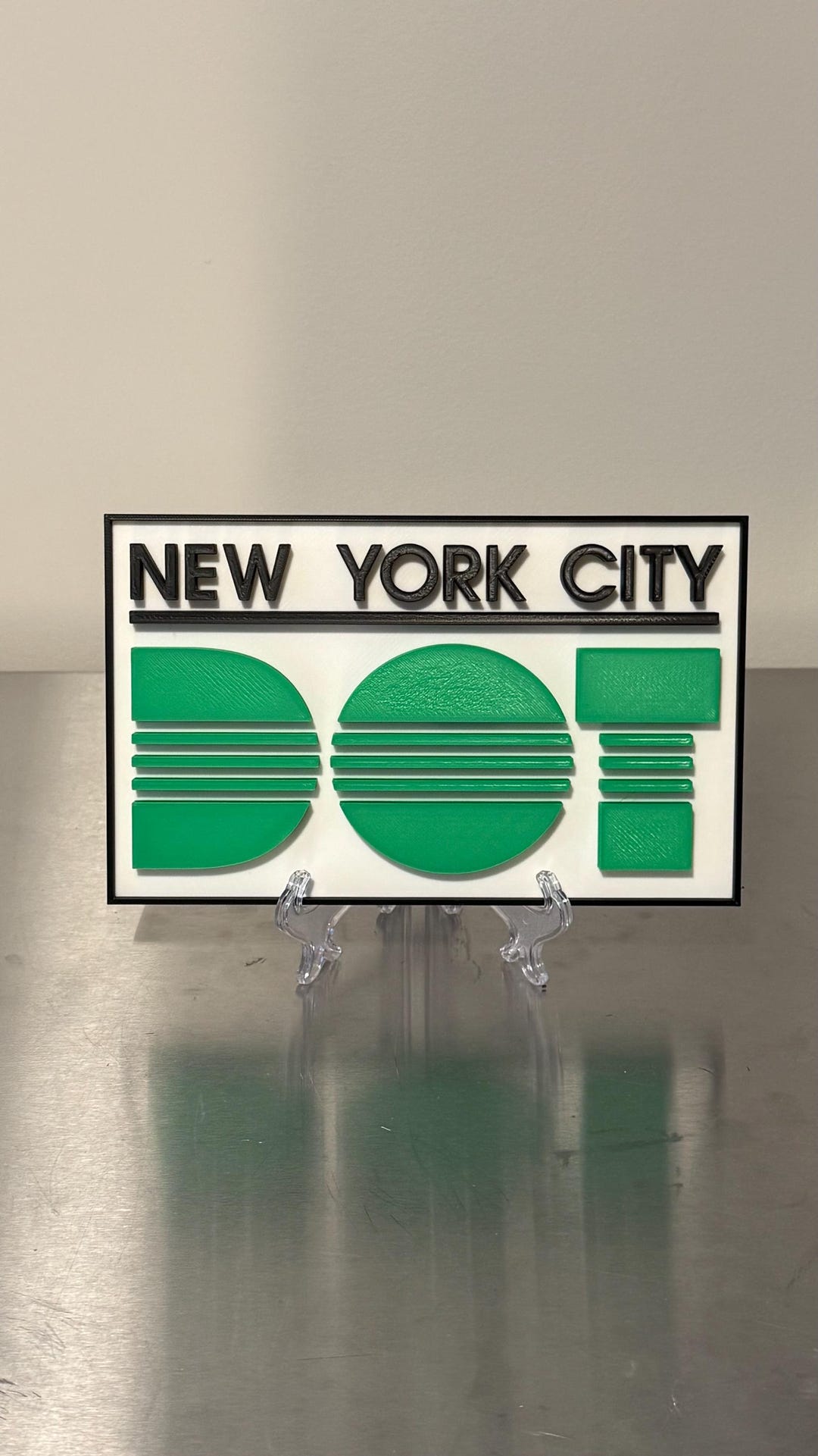 NYC DOT 3D Plaque New York City Department of Transportation NY - Etsy