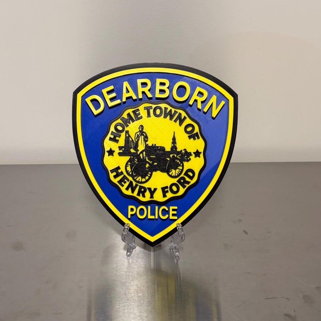 Dearborn Michigan Police Department 3D Display Plaque - Etsy