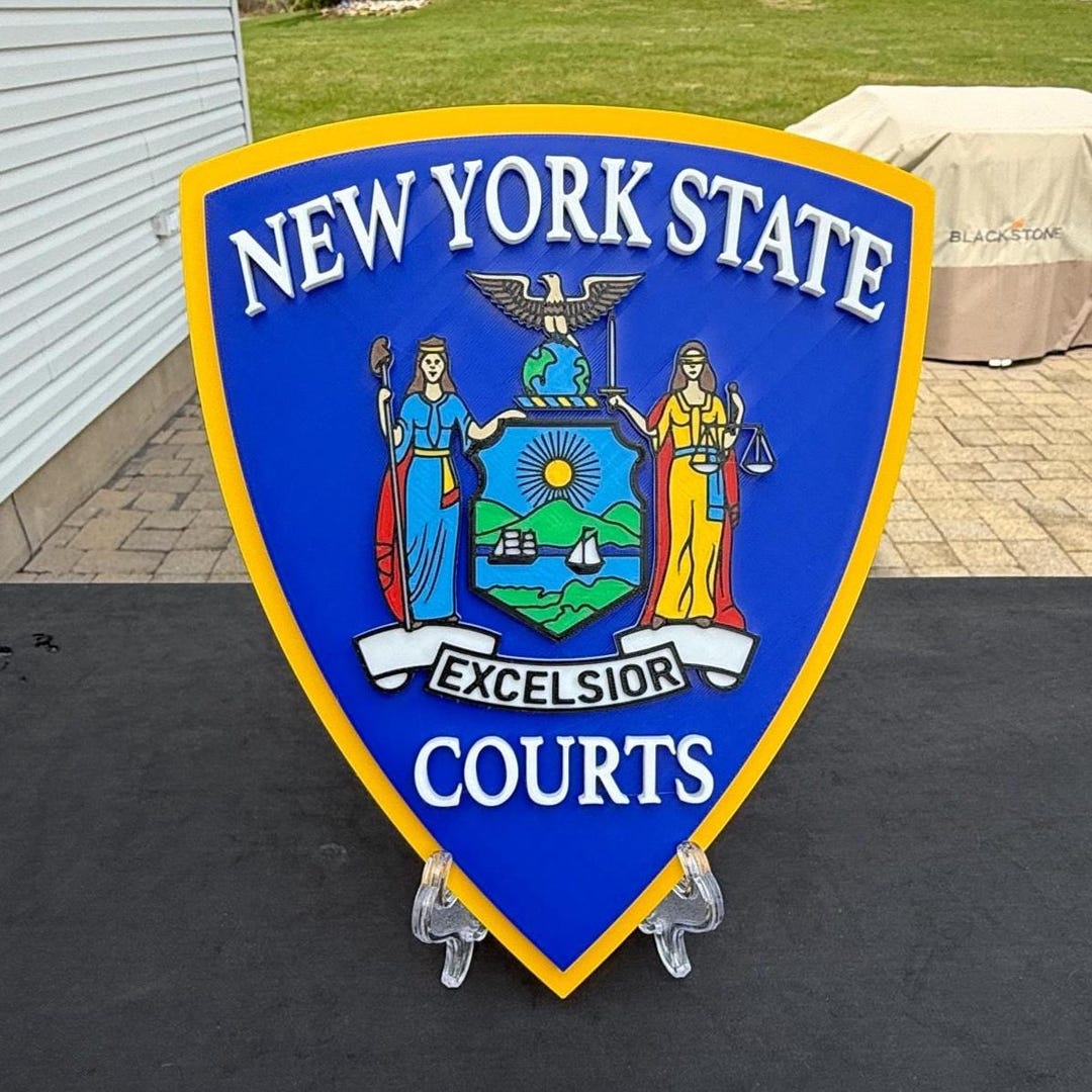 New York State Courts Patch 3D Display Patch Corrections Department ...