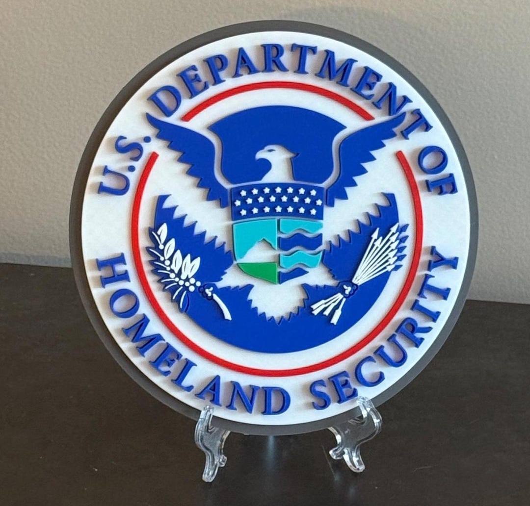 US Department of Homeland Security DHS 3D Plaque First Responder Wall ...