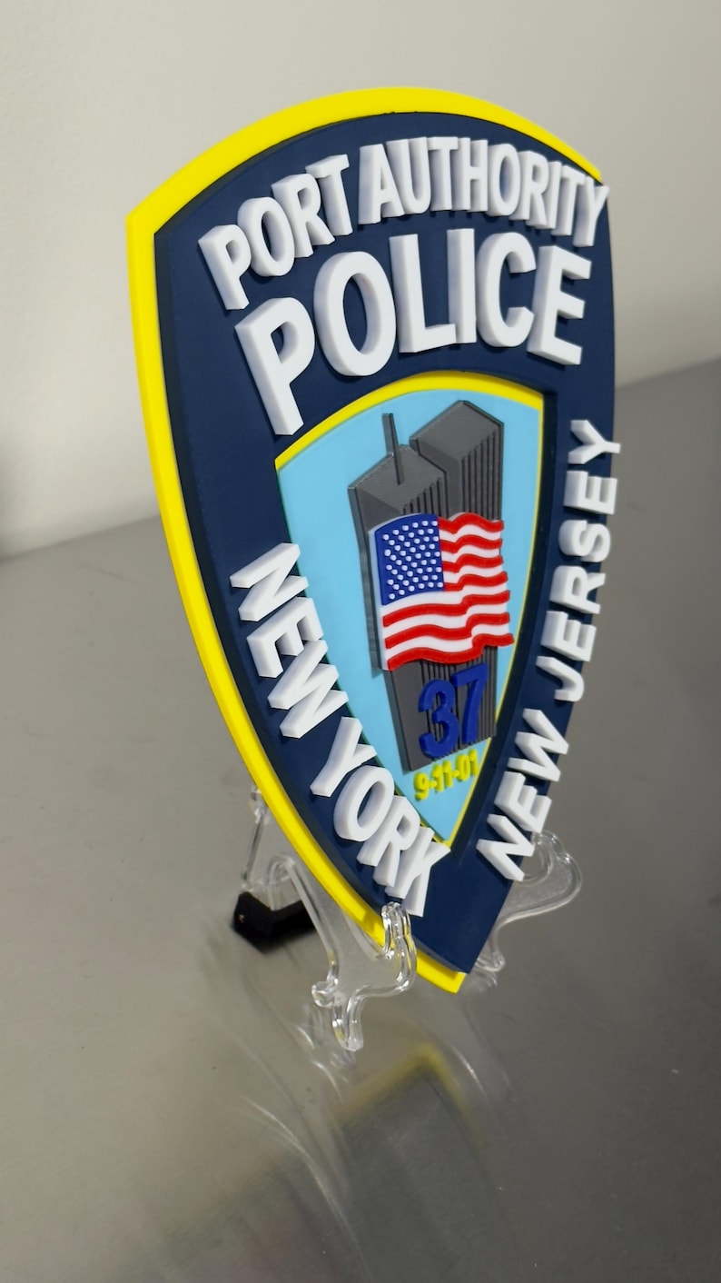 PAPD 9-11 Tribute Plaque: Port Authority NY NJ 3D Wall Art - Etsy