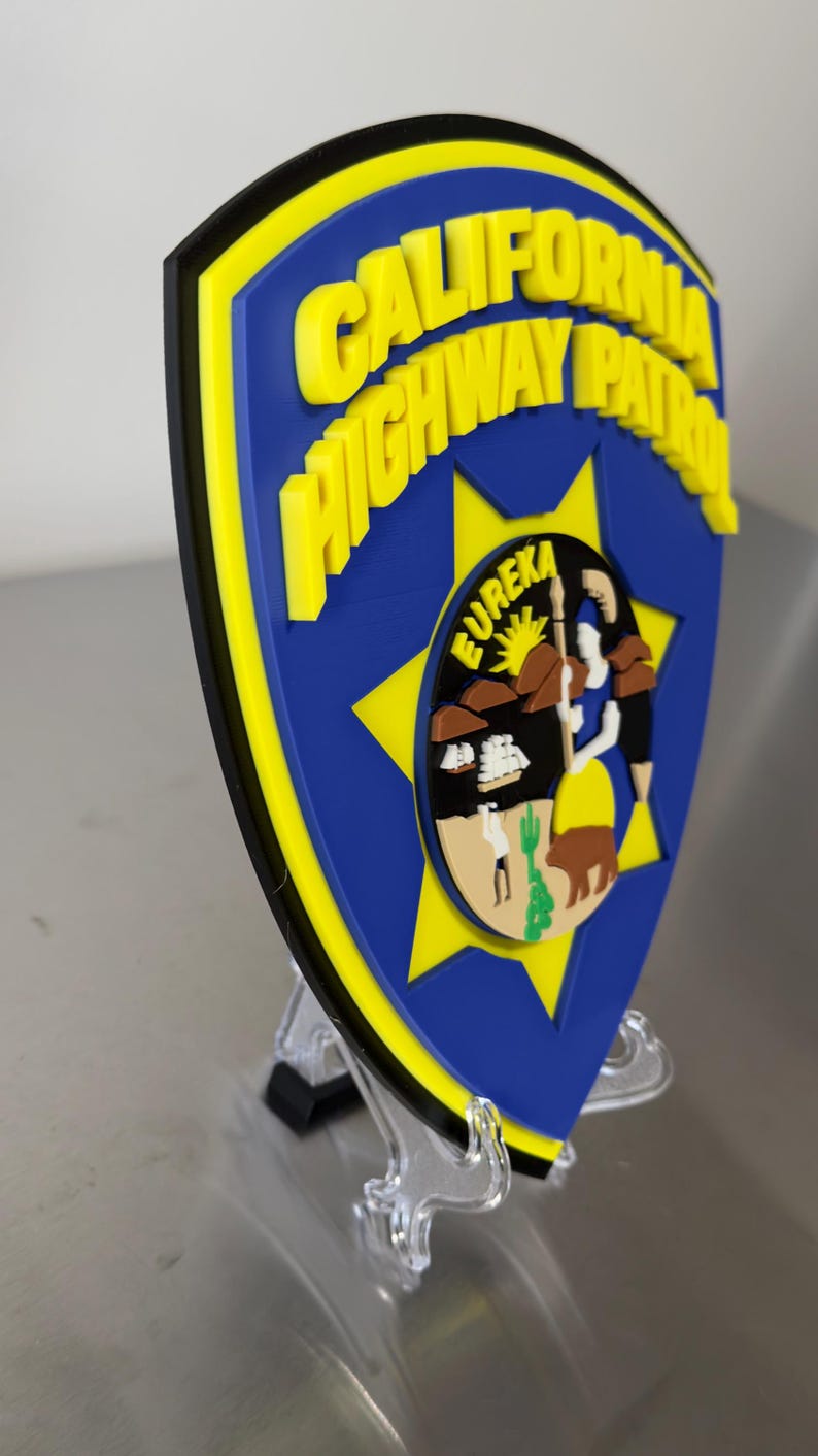 CHP 3D Plaque | California Highway Patrol, First Responder Gift ...
