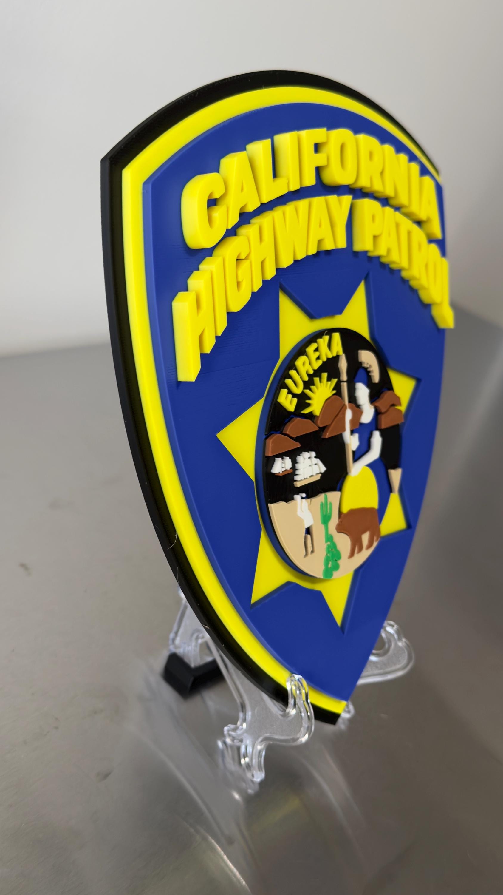 California Highway Patrol CHP 3D Embossed Display Plaque First ...