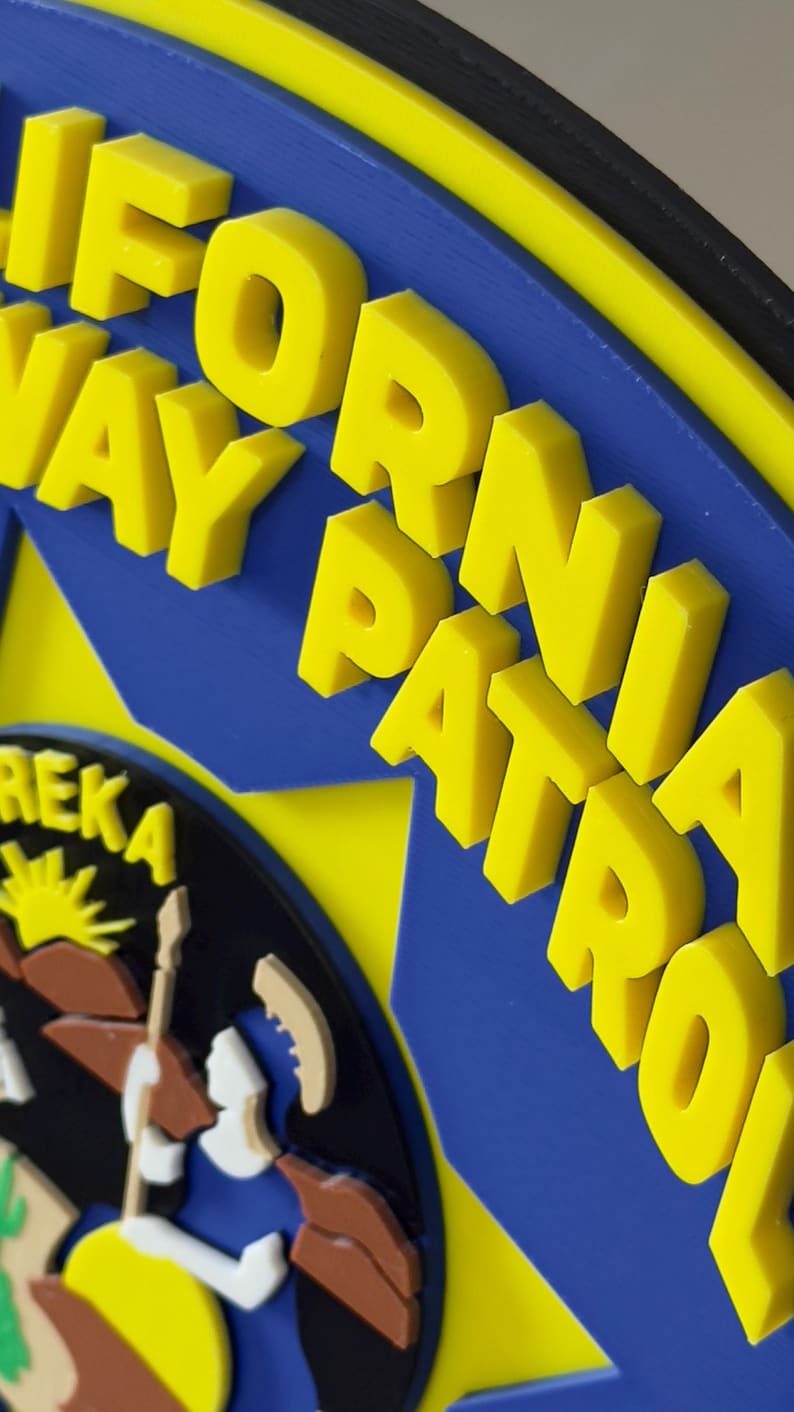 California Highway Patrol CHP 3D Embossed Display Plaque First ...