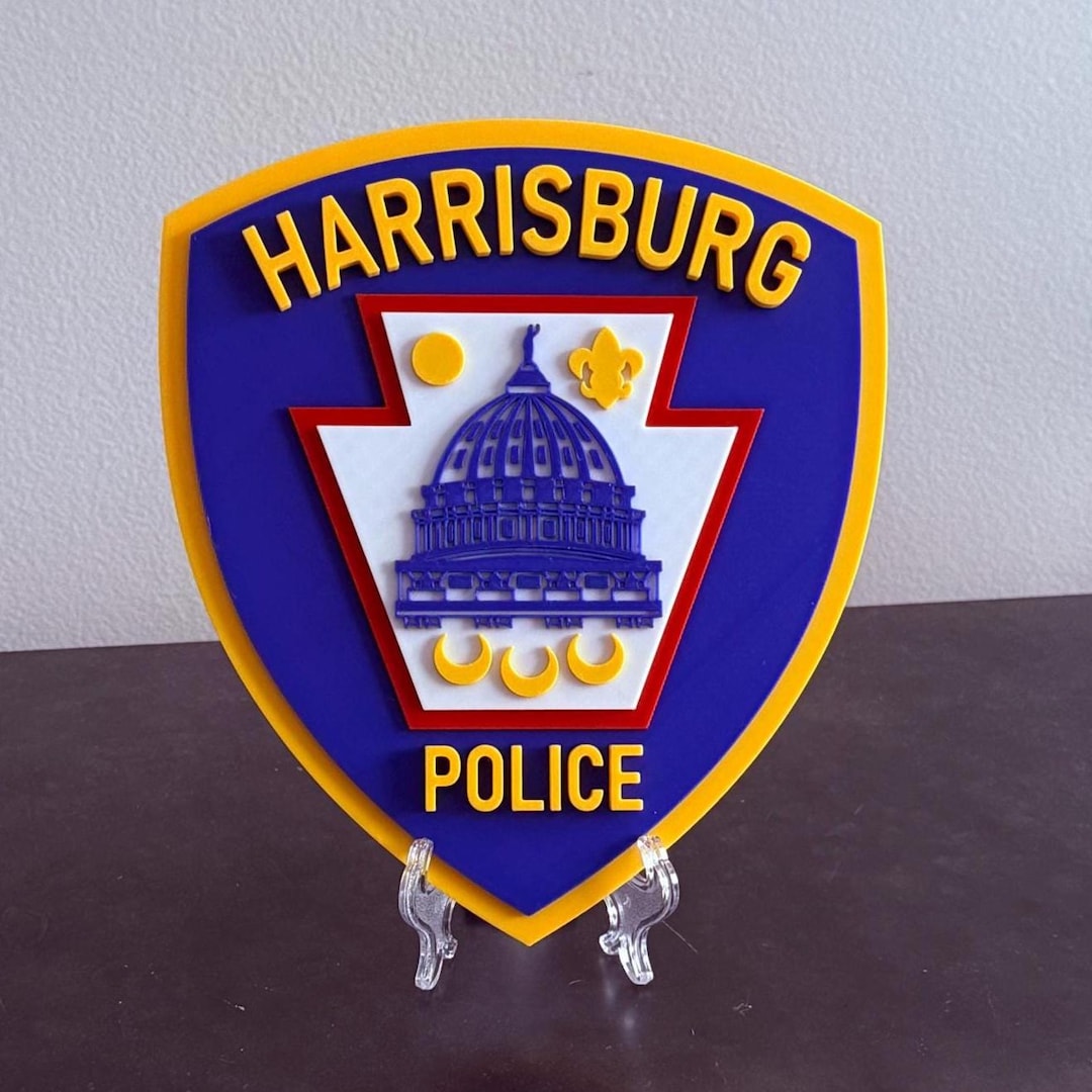 Harrisburg Police 3D Display Police Patch Embossed Plaque Police ...
