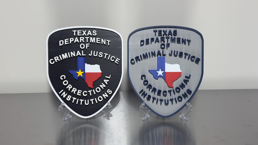 Texas Correctional Institution Plaque, 3D Embossed First Responder Wall ...