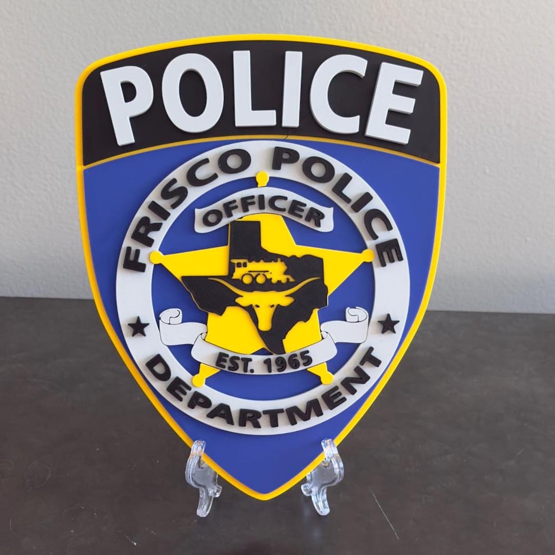 Frisco Police Department 3D Plaque - Texas First Responder Wall Art TX ...