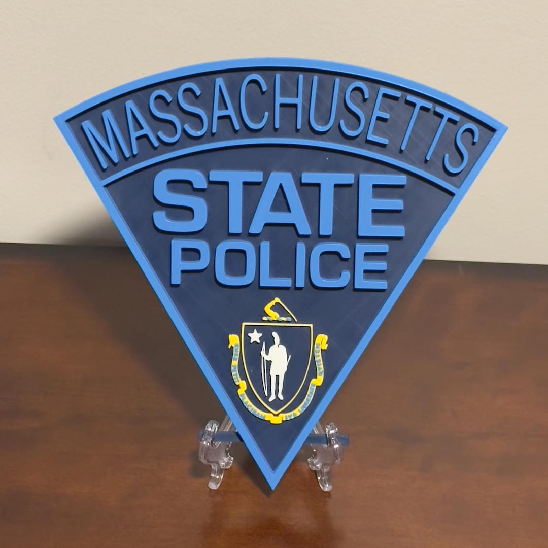 Massachusetts State Police 3D Plaque First Responder Wall Art MA ...