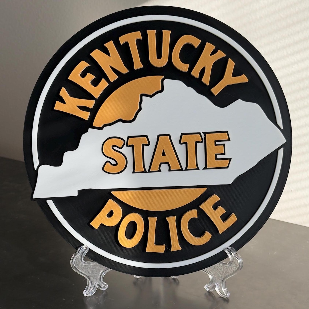 Kentucky State Police 3D Embossed Display Plaque First Responder Wall Art KY - Etsy