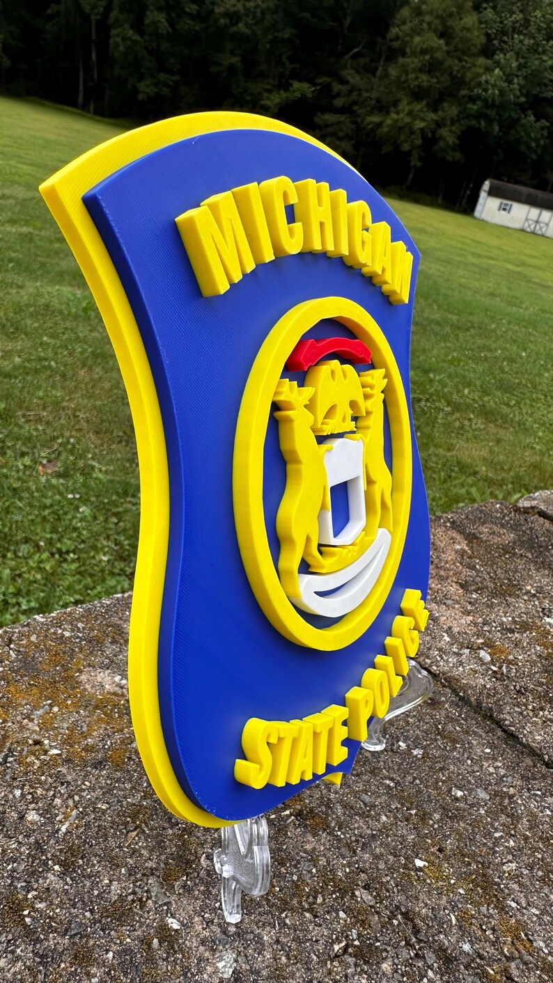 Michigan State Police 3D Display Police Patch - Etsy